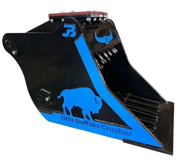 BB8 Buffalo Excavator Crushing Bucket - 6-10 Tonne – JB Equipment Ltd