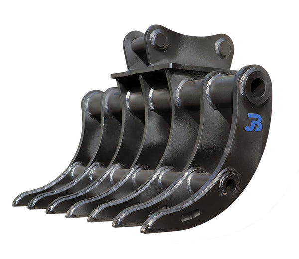 FR12-N Narrow Excavator Forestry Root Rake - 12-16 Tonne - 1325mm – JB ...