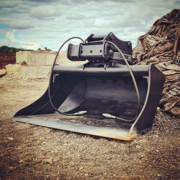 GRB-12-R Rotating 360° Scandinavian Excavator Grading Bucket - 12-16 T ...