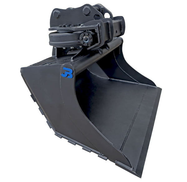 GRB-2-R Rotating 360° Scandinavian Excavator Grading Bucket - 2.5-3 To ...