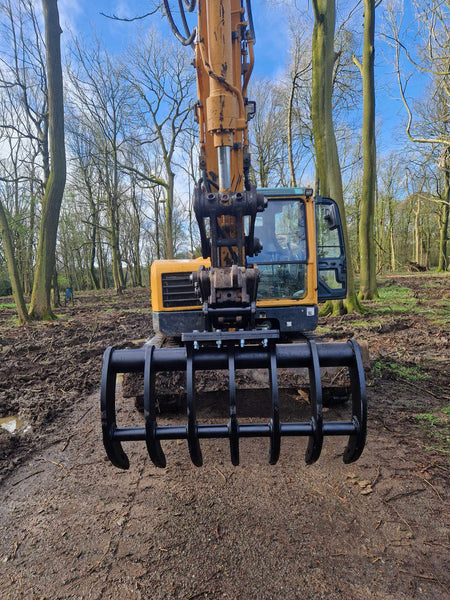 FR6-N Narrow Excavator Forestry Root Rake - 6-10 Tonne - 1250mm – JB ...
