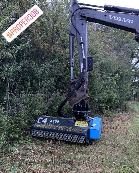 C4 Excavator Flail Head - A100 - 100cm - 3 to 5 Tonne Excavator – JB ...