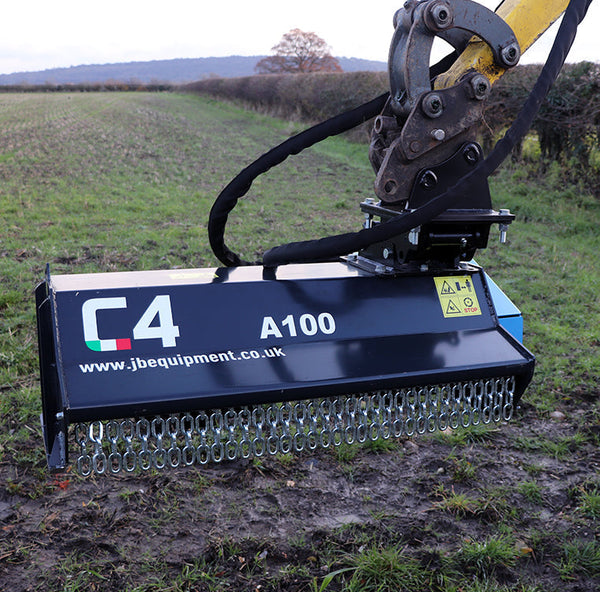 C4 Excavator Flail Head - A100 - 100cm - 3 to 5 Tonne Excavator – JB ...