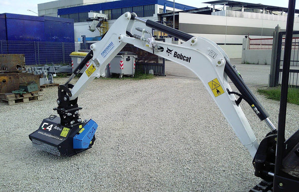 C4 Mini Excavator Flail Head - A60/80 - 60cm or 80cm - 1 to 3 Tonne Ex ...