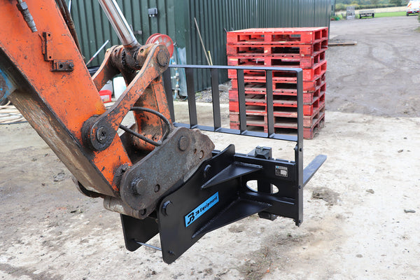 PF4 Heavy Duty Excavator Pallet Forks - 3 to 6 Tonne Excavator – JB ...