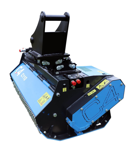 C4 Excavator Flail Head - C90-110 - 90cm or 110cm - 5 to 8 Tonne Excav ...