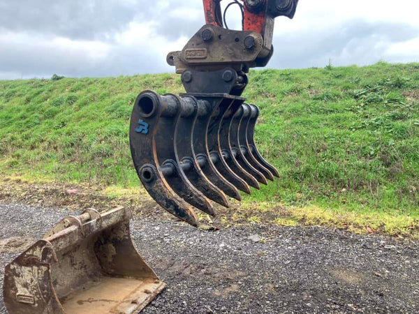 FR6 Excavator Forestry Root Rake - 6-10 Tonne - 1550mm – JB Equipment Ltd