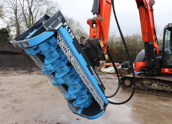 C4 Excavator Mulching Head - FL110-140-170 - 6 to 16 Tonne Excavator ...
