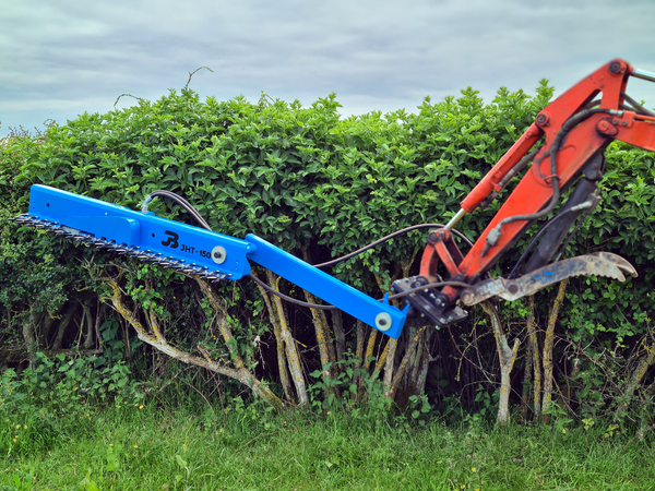 JHT-150 Excavator Hedge Trimmer Package c/w 1m Extension & Headstock ...