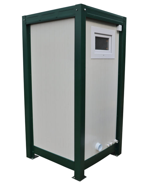 Prefab Single Mains Toilet Block - Grey & Green – JB Equipment Ltd